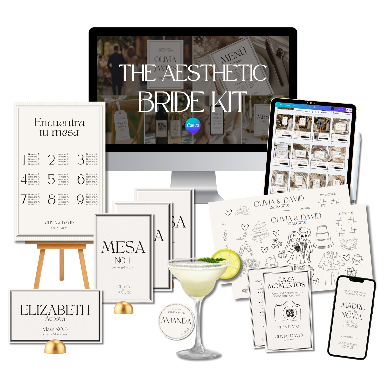The Aesthetic Bride Kit: Plantillas de Boda en Canva – Bridal Fairytale ...